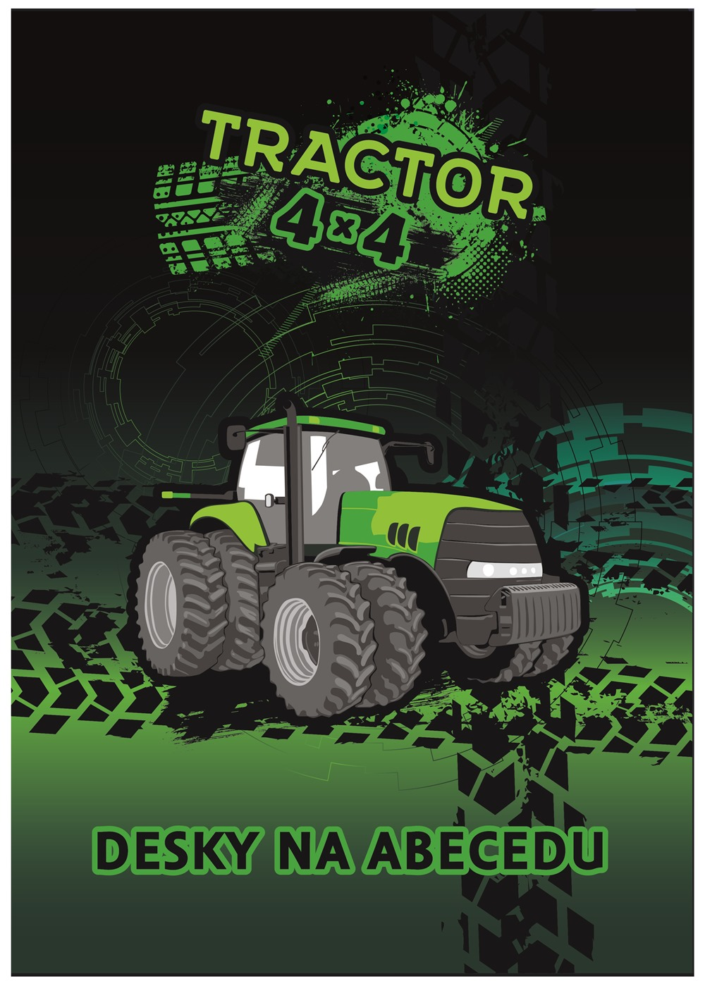 Folder for letters Tractor - Školní zboží » Desky na ABC, Číslice ...